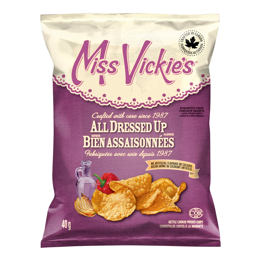 Miss Vickie's All Dressed Up Crisps (Canada) 40g Best Before OCTOBER ...