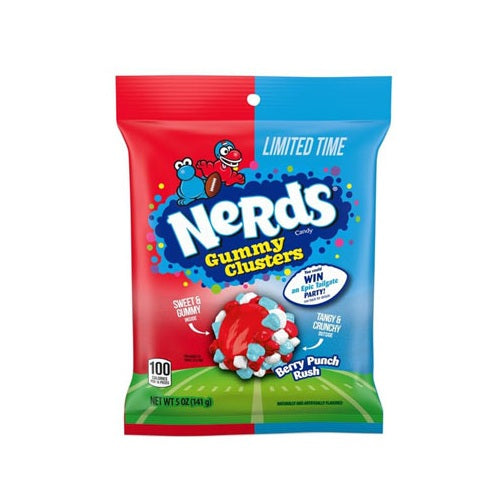 Nerds Gummy Clusters Stand Up Bag Berry Punch Rush 141g Limited Edition ...