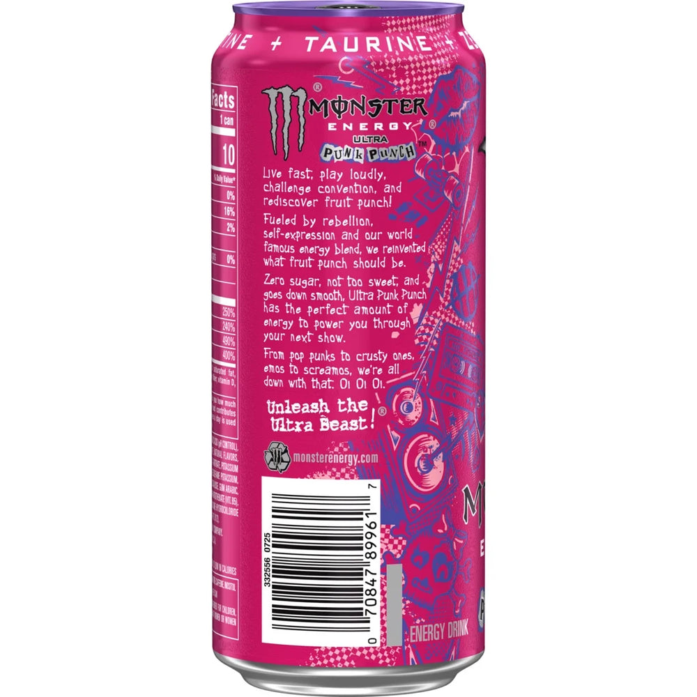 Monster Energy Ultra Punk Punch 473ml - Candymail UK