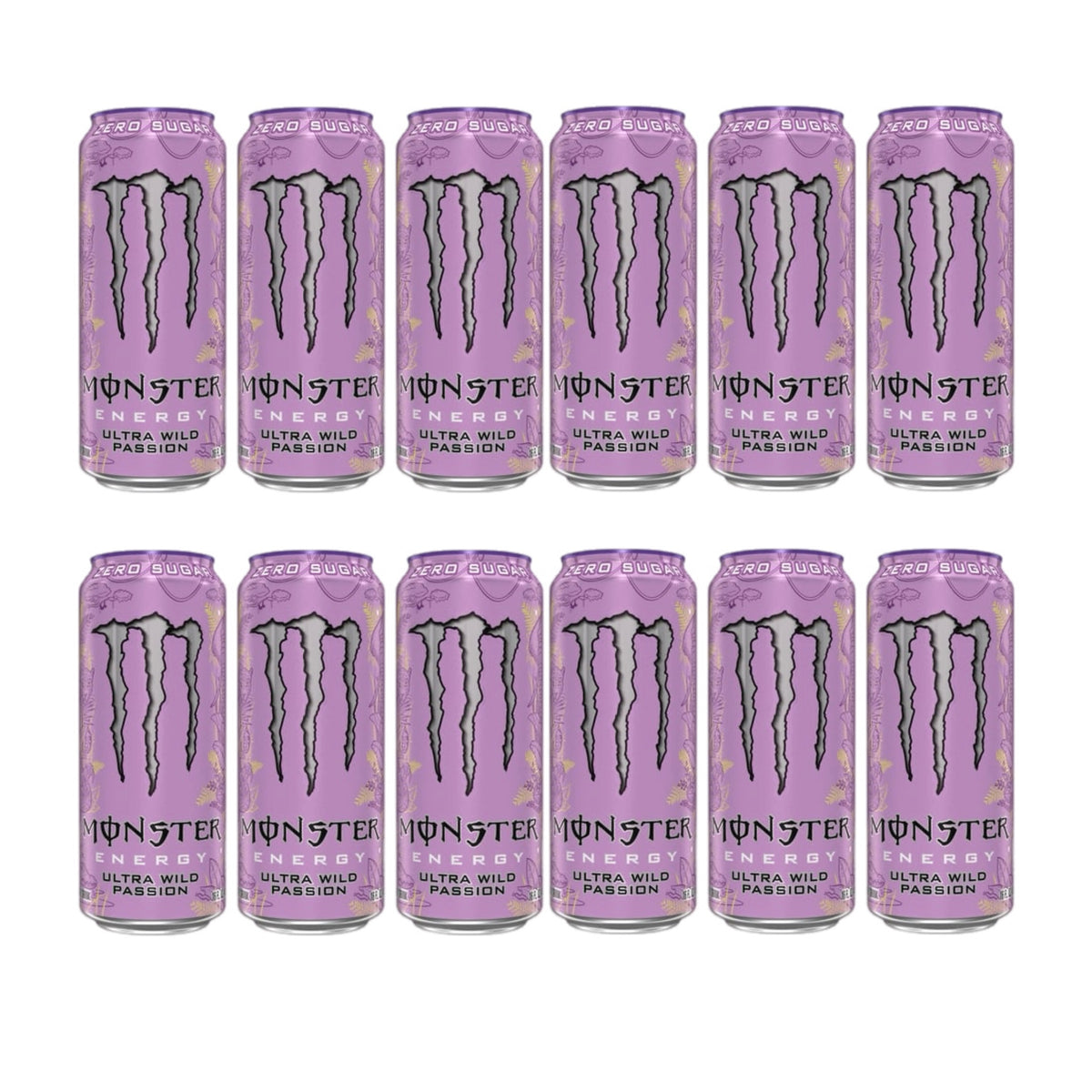Monster Zero Sugar Ultra Wild Passion Energy Drink – Case of 12 x 473 ...