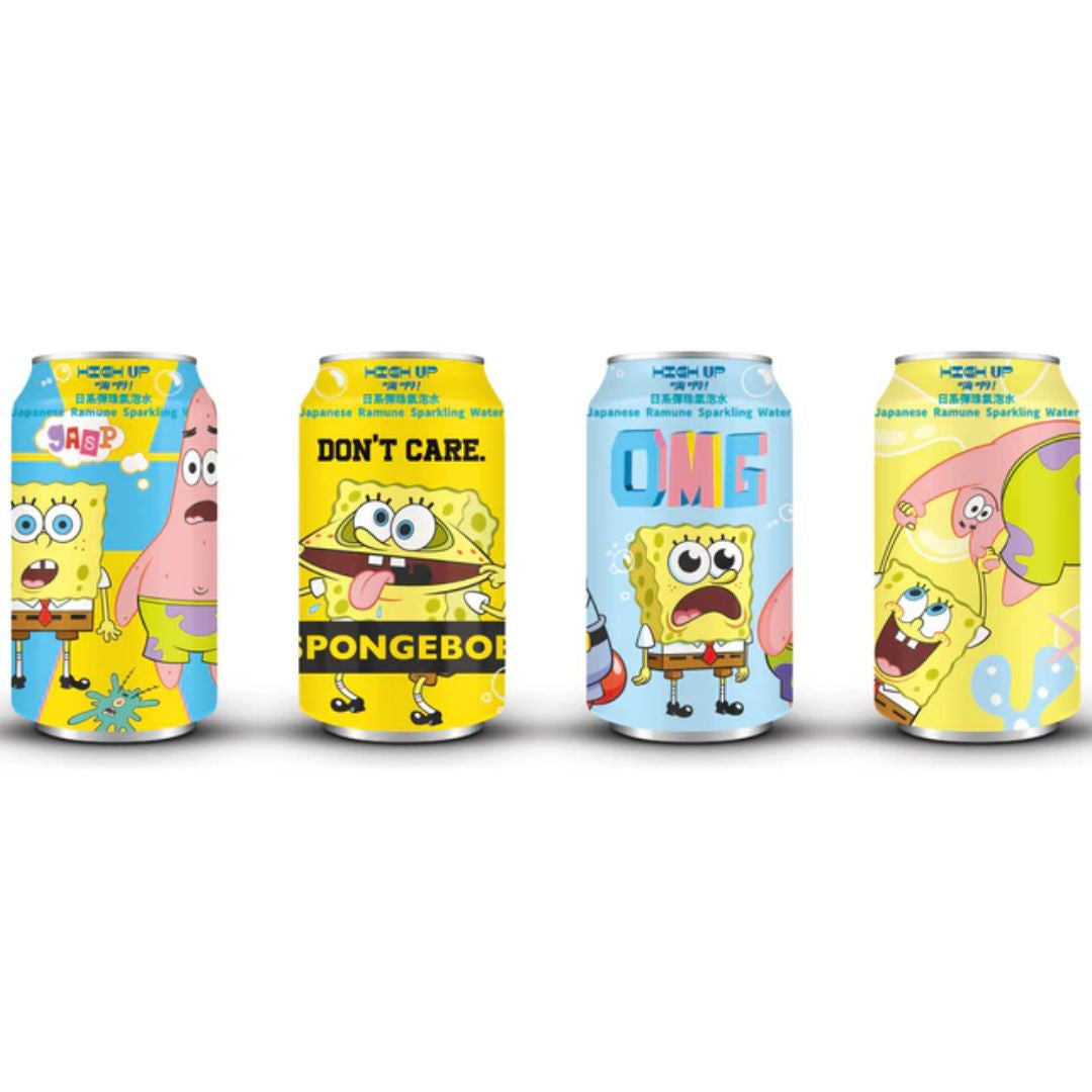 SpongeBob Ramune Original Vanilla 330ml (Assorted Designs) - Candymail UK