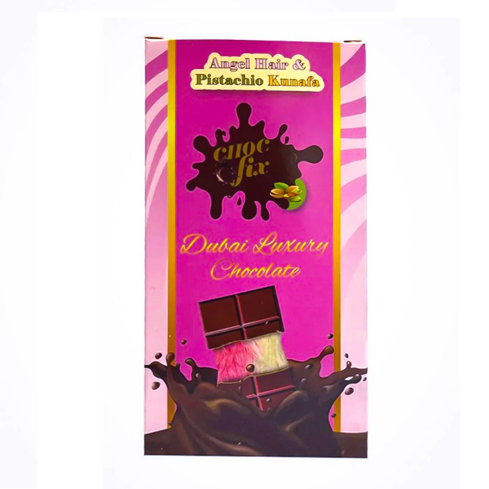 Choc Fix Angel Hair Dubai Luxury Chocolate 100g - Candymail UK