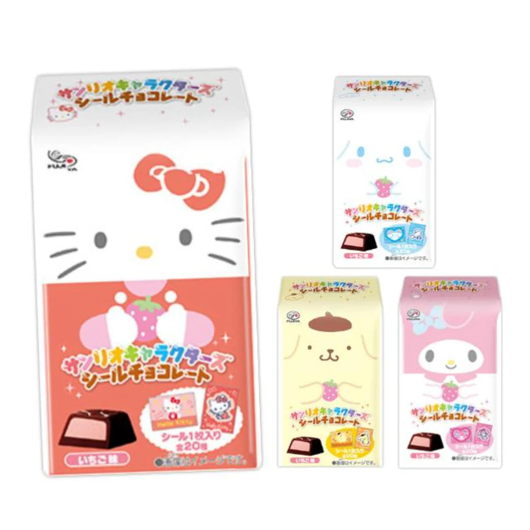Fujiya Sanrio Characters Strawberry Chocolate with Sticker (Japan ...