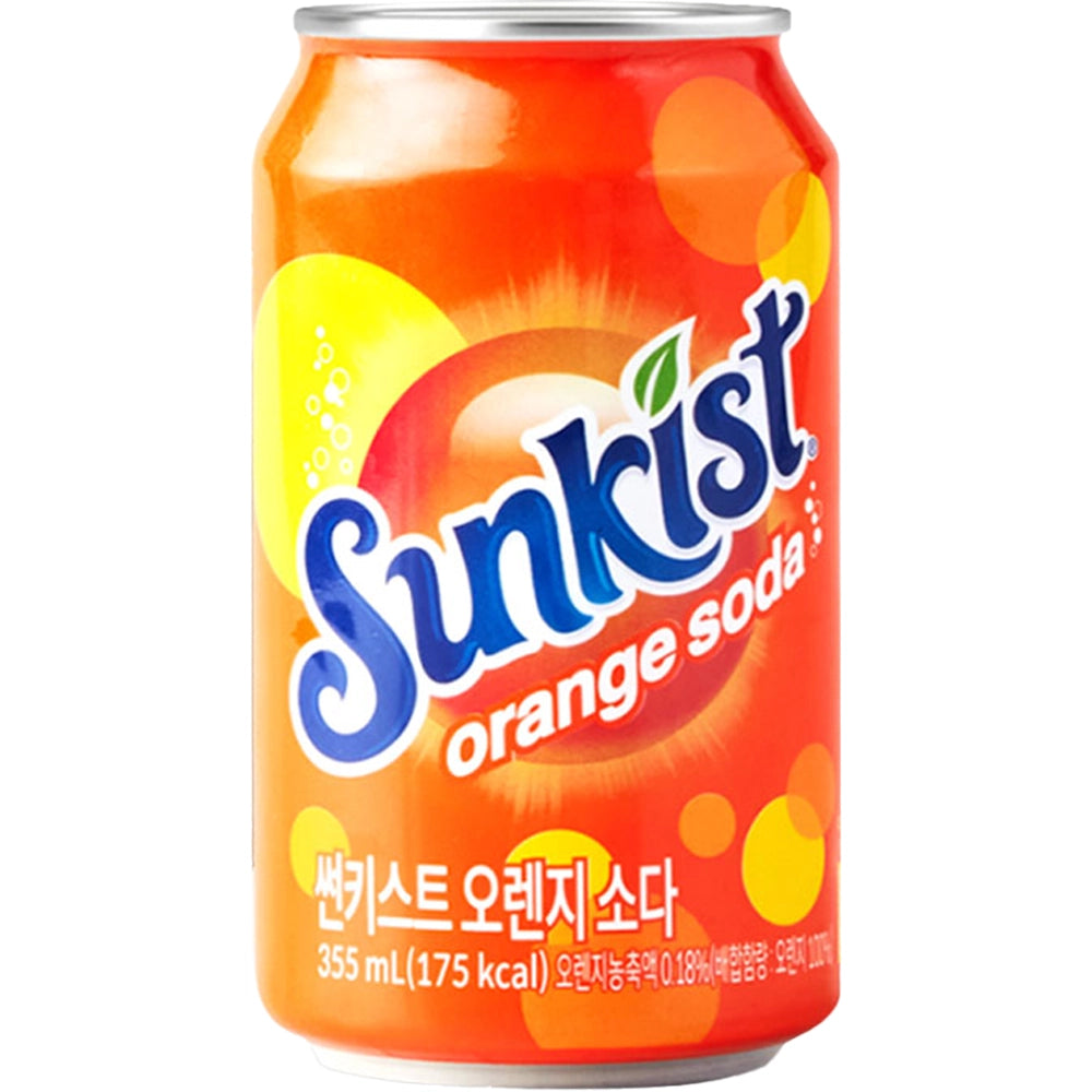 Sunkist Orange Soda (South Korea) 355ml - Candymail UK