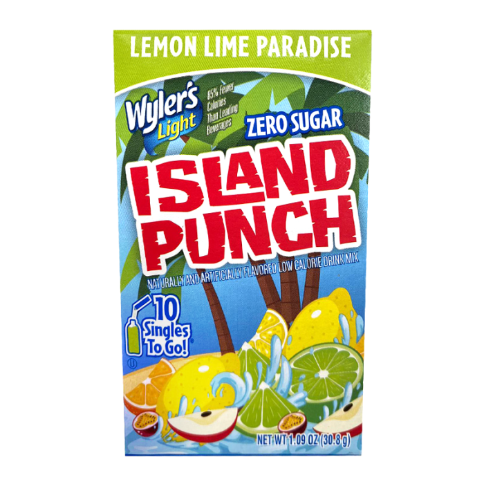 Wyler's Light Lemon Lime Paradise Island Punch Singles To Go 30.8g ...