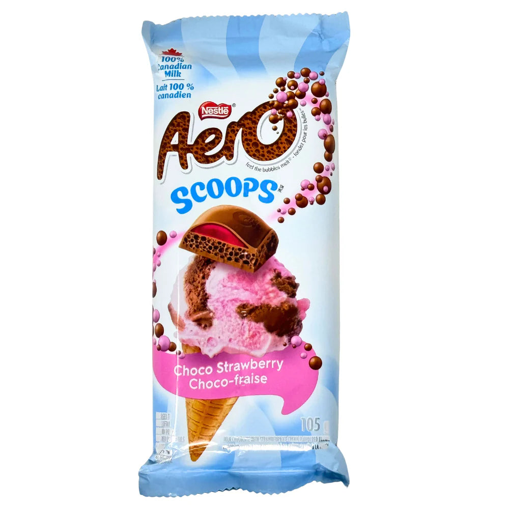 Aero Scoops Choco-Strawberry (Canada) 105g - Candymail UK