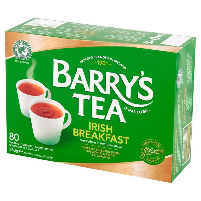 Barry's Tea Irish Breakfast Teabags (80) – Authentic Irish Tea ...