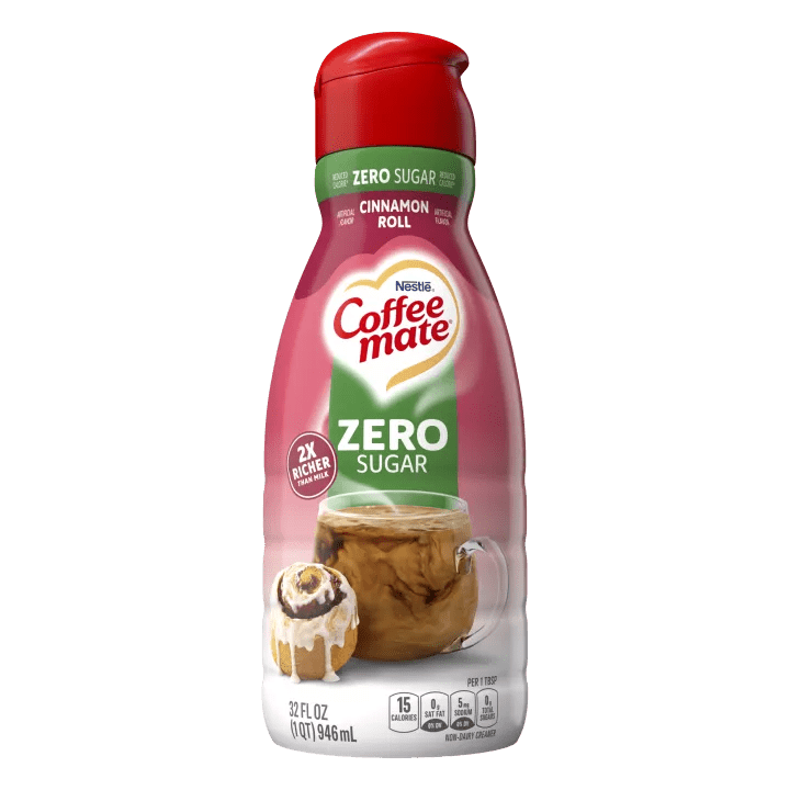 Coffee mate Zero Sugar Cinnamon Roll Coffee Creamer 946ml - Candy Mail ...