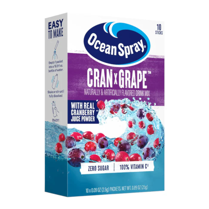 Singles-To-Go Ocean Spray White Cran x Grape 25g - Candymail UK