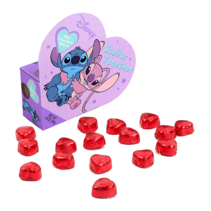 Disney's Stitch Milk Chocolate Heart Box 45g - Candy Mail UK – Candymail UK
