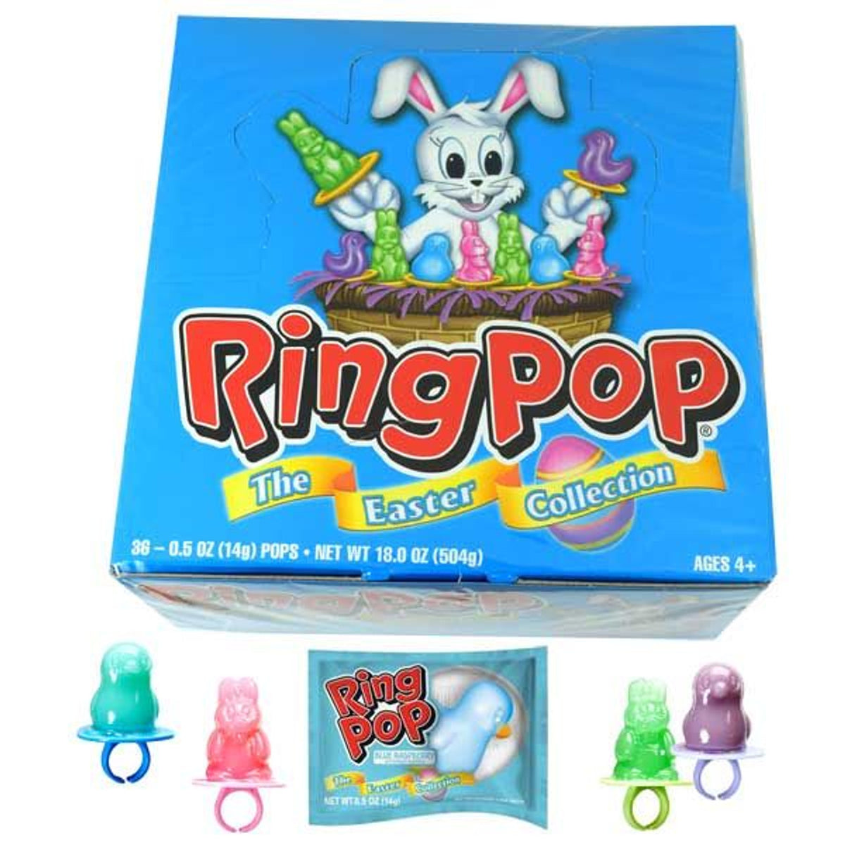 Easter Ring Pop Bunnies & Chicks 14g - Candymail UK