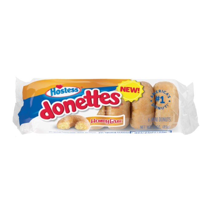 Hostess Honey Bun Donettes 85g – Sweet Honey Flavoured Mini Donuts ...