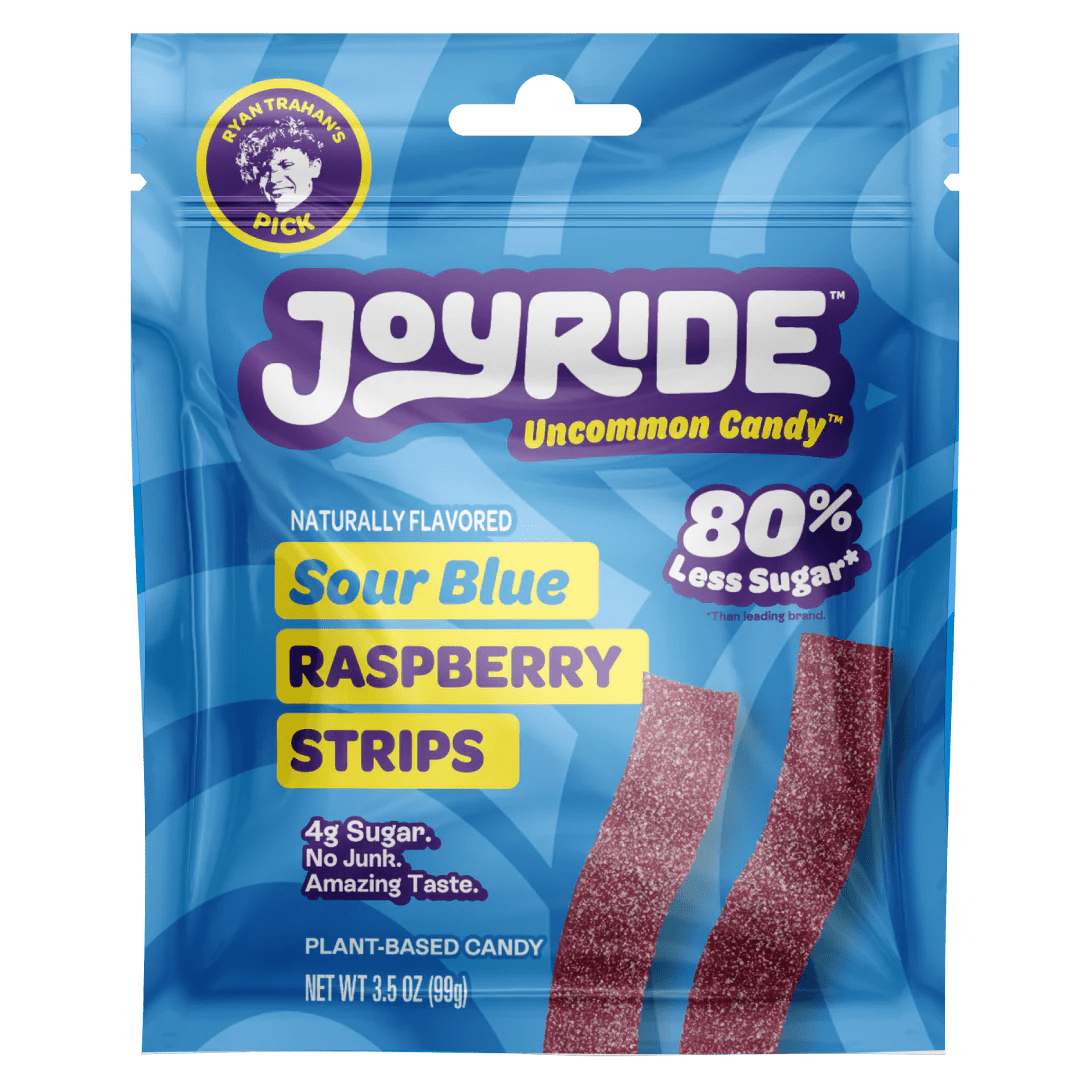 Joyride Sweets Blue Raspberry Candy Strips 99g - Candy Mail UK ...