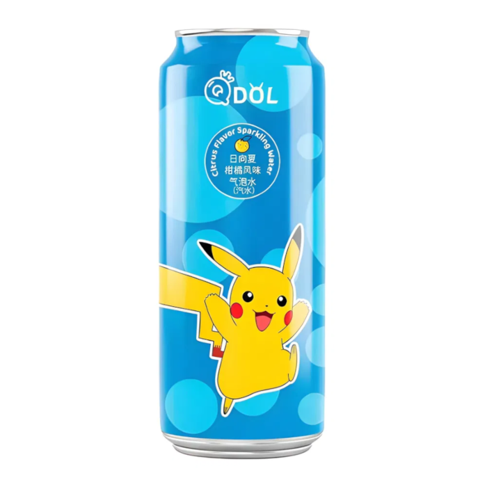 QDOL Pokemon Citrus Flavor Sparkling Water (Pikachu) 500ml - Candymail UK