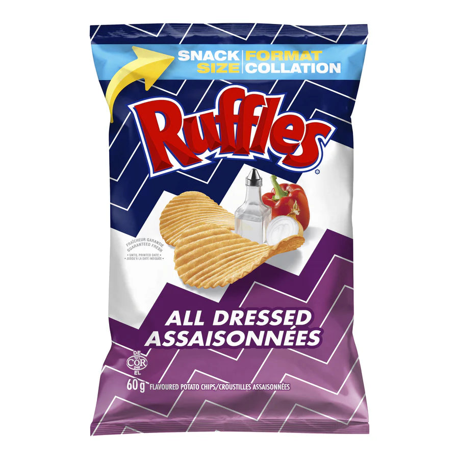 Ruffles All Dressed Crisps (Canada) 60g Best Before Sept 9th 2025 ...