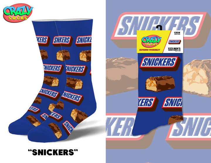 Snickers - Mens Crew Folded Socks - Candy Mail UK – Candymail UK