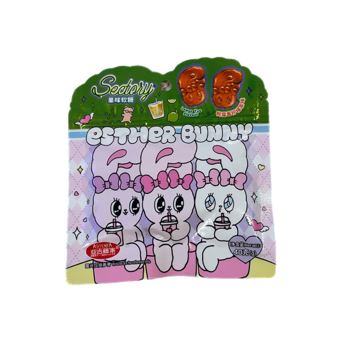 Esther Bunny Lemon Tea Gummy Candy 40g - Candymail UK