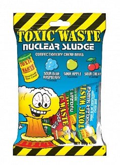 Toxic Waste Nuclear Sludge Mini Chew Bars 80g - Candy Mail UK ...