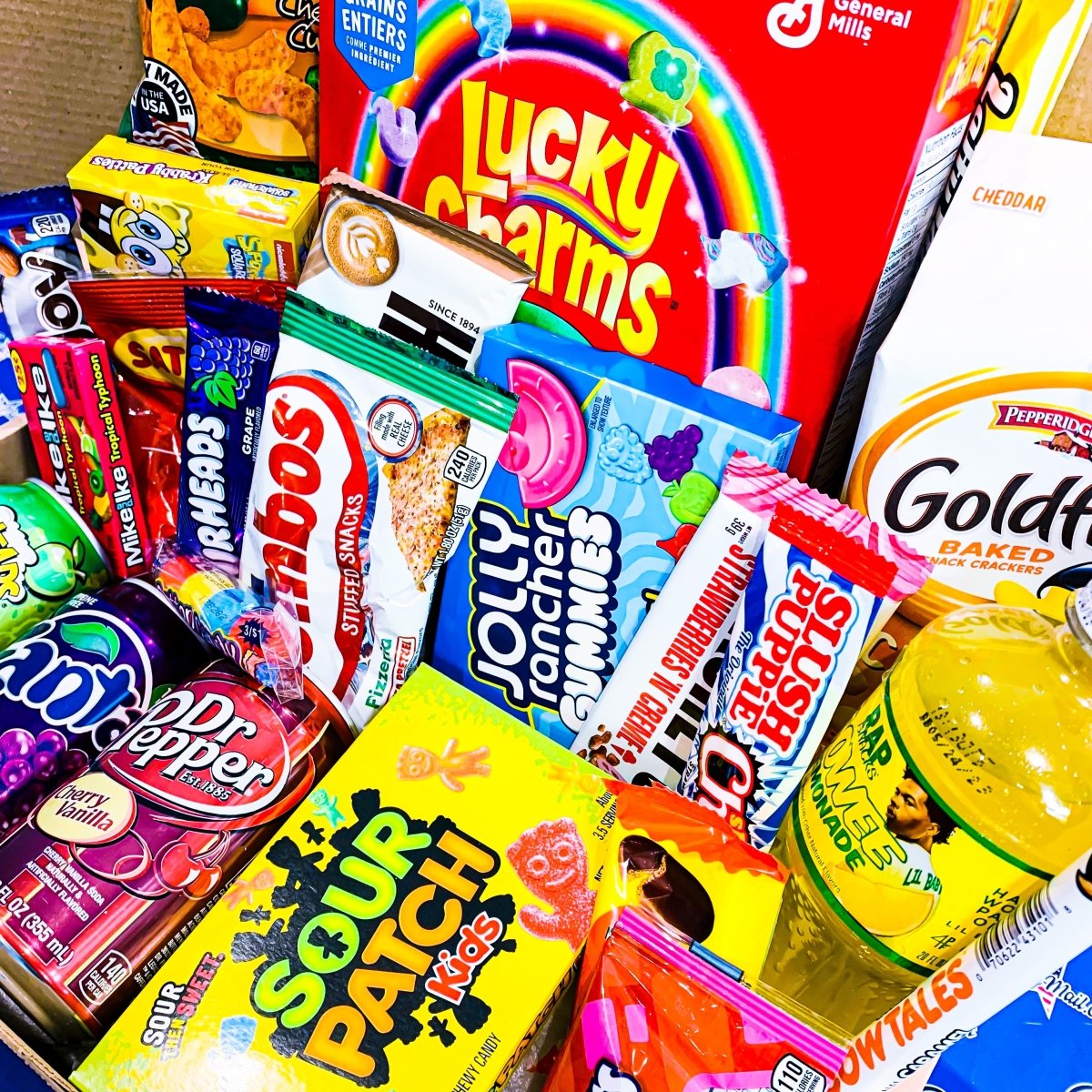 American & World Mega Candy Box – Global Sweets & Snacks | Candy Mail ...