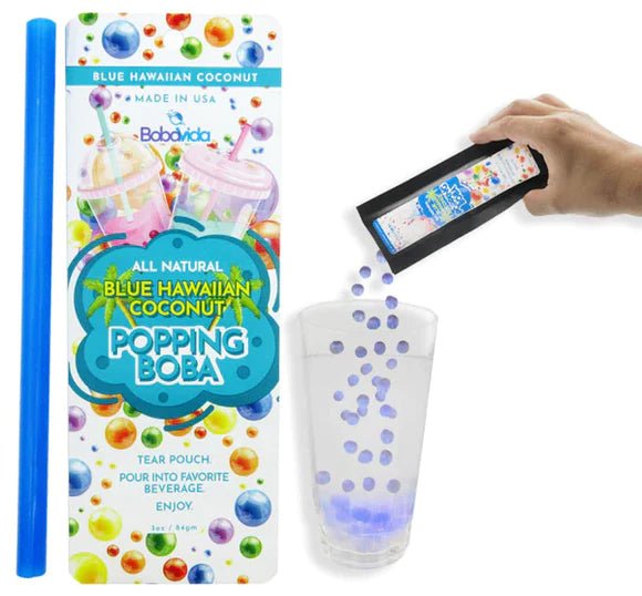 Boba Vida Blue Hawaiian Coconut Popping Boba 84g Best Before (May 2025 ...