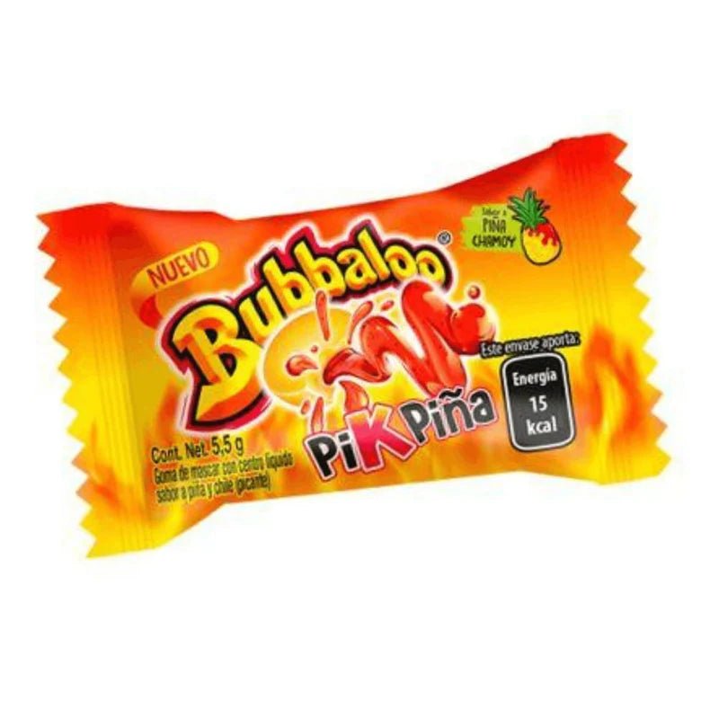 Bubbaloo Sabor Pina Chamoy 5.1g - Candy Mail UK