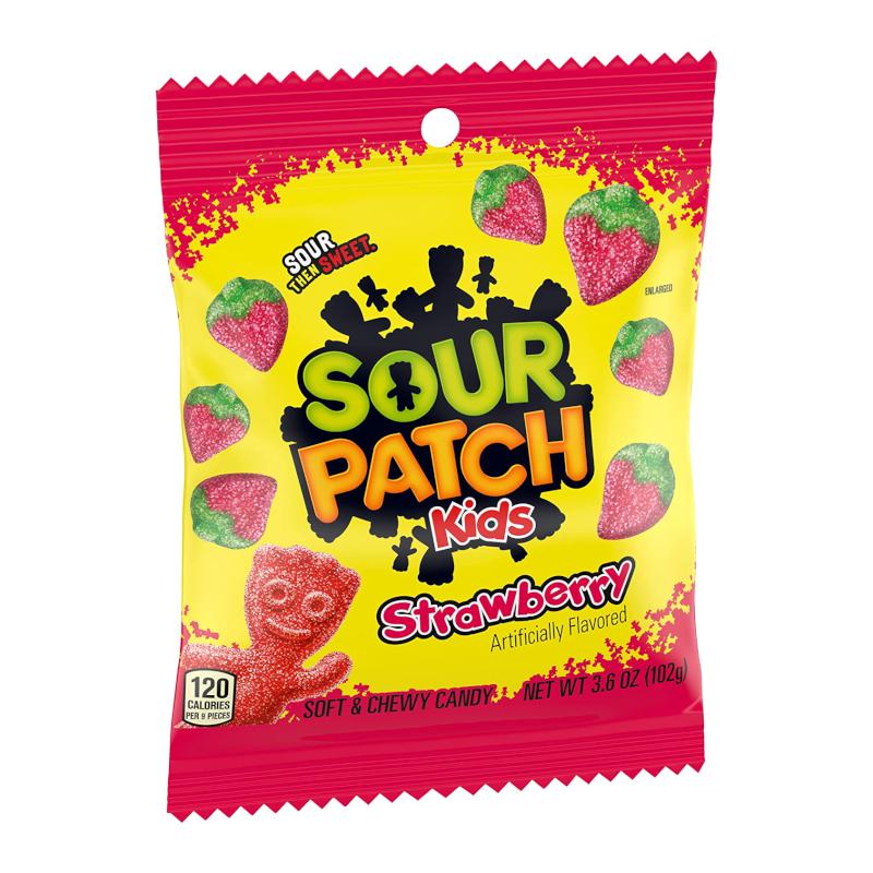 Sour Patch Kids Strawberry – 102g (USA) | Sour Strawberry Gummies ...